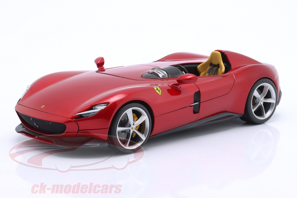 Bburago 1:18 Ferrari Monza SP1 year 2019 red metallic Signature 18 ...