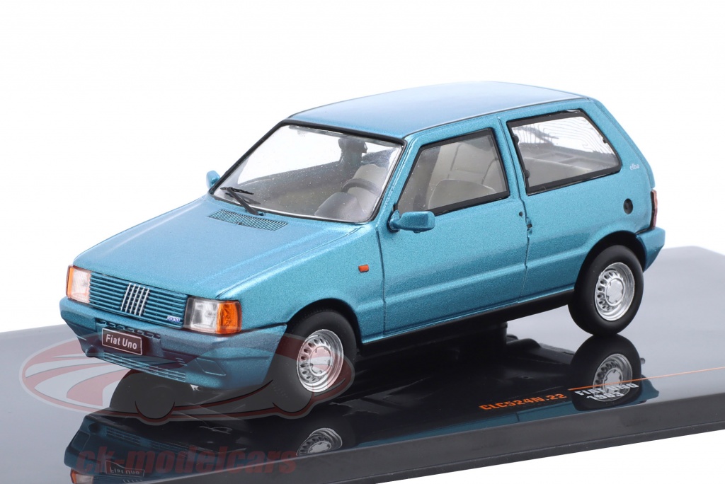 Ixo 1:43 Fiat Uno Baujahr 1983 blau metallic CLC524N.22 Modellauto ...