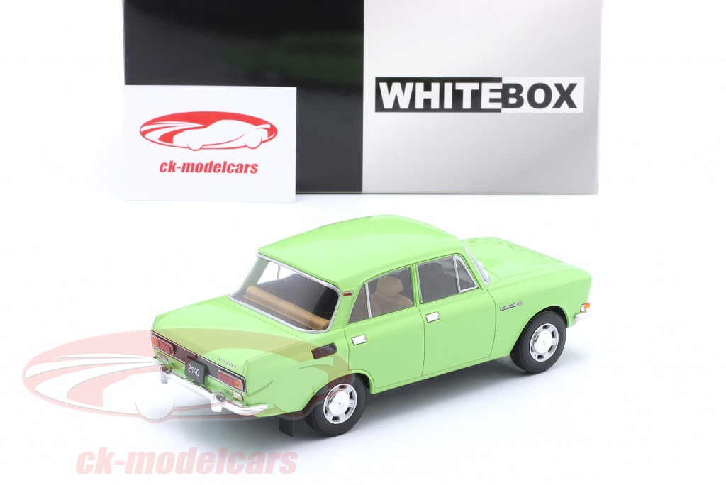 WhiteBox 1:24 Moskwitsch 2140 year 1975 light green WB124203 model car ...