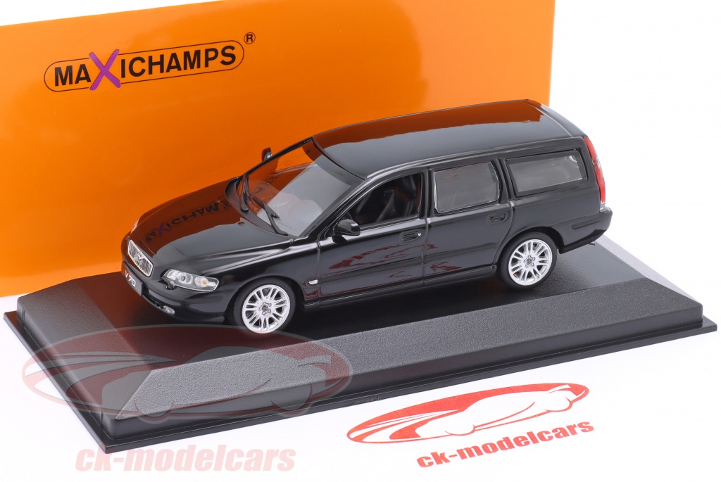 Minichamps 1:43 Volvo V70 Break year 2000 black 940171210 model car 940171210 4012138769670