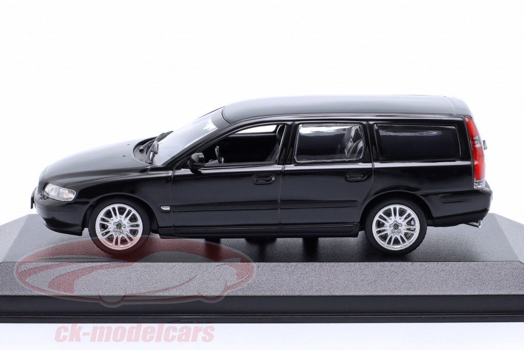 Minichamps 1:43 Volvo V70 Break Bouwjaar 2000 zwart 940171210 model auto 940171210 4012138769670