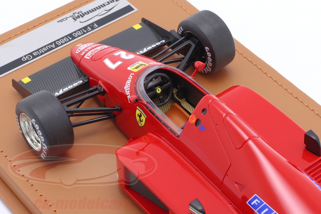 Tecnomodel 1:18 Michele Alboreto Ferrari F1/86 #27 2e Oostenrijk GP ...