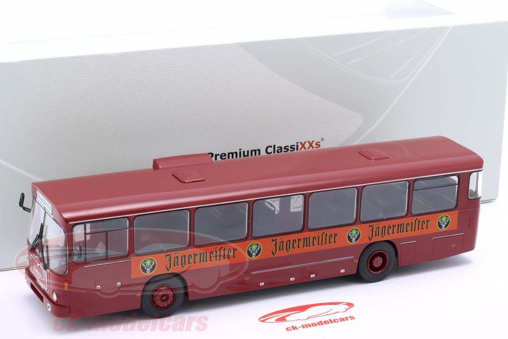 Premium Classixxs 1:43 MAN SL 200 バス Jägermeister 赤 / オレンジ PCL47186 モデル ...