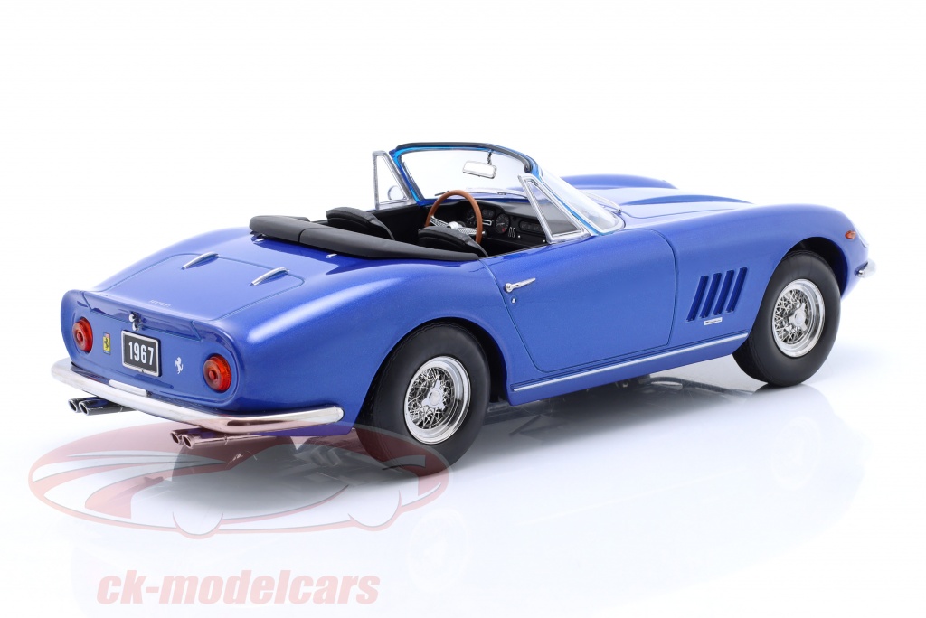 KK-Scale 1:18 Ferrari 275 GTB/4 NART Spyder Byggeår 1967 blå metallisk ...
