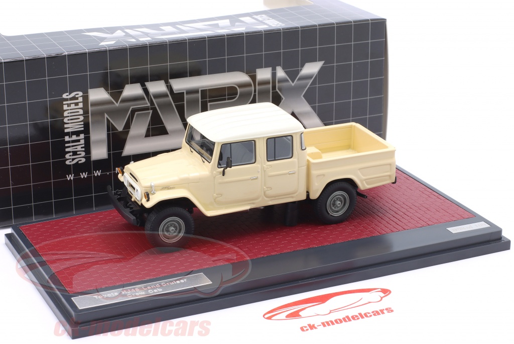 Matrix 1:43 Toyota HJ45 Land Cruiser Crew Cab Pick-Up 1979 beige ...