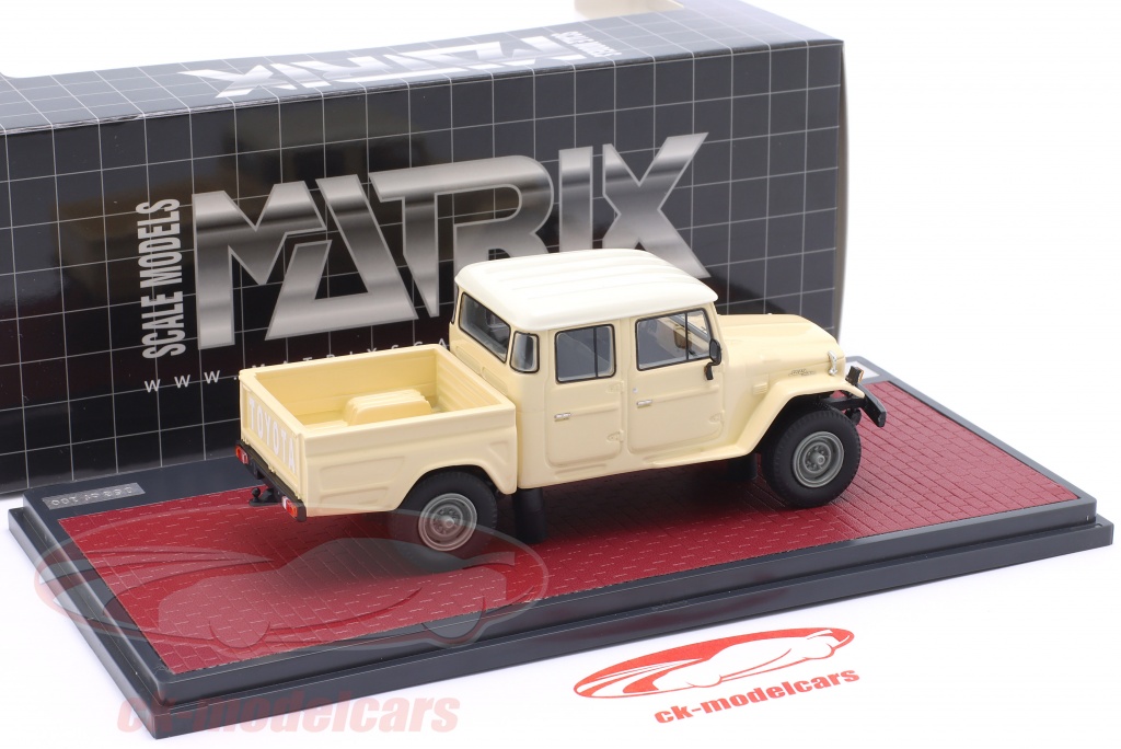 Matrix 1:43 Toyota HJ45 Land Cruiser Crew Cab Pick-Up 1979 beige ...