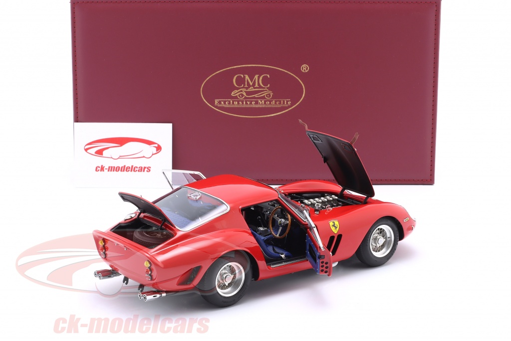 CMC 1:18 Ferrari 250 GTO RHD London Motor Show 1962 Ron Fly M-256 ...