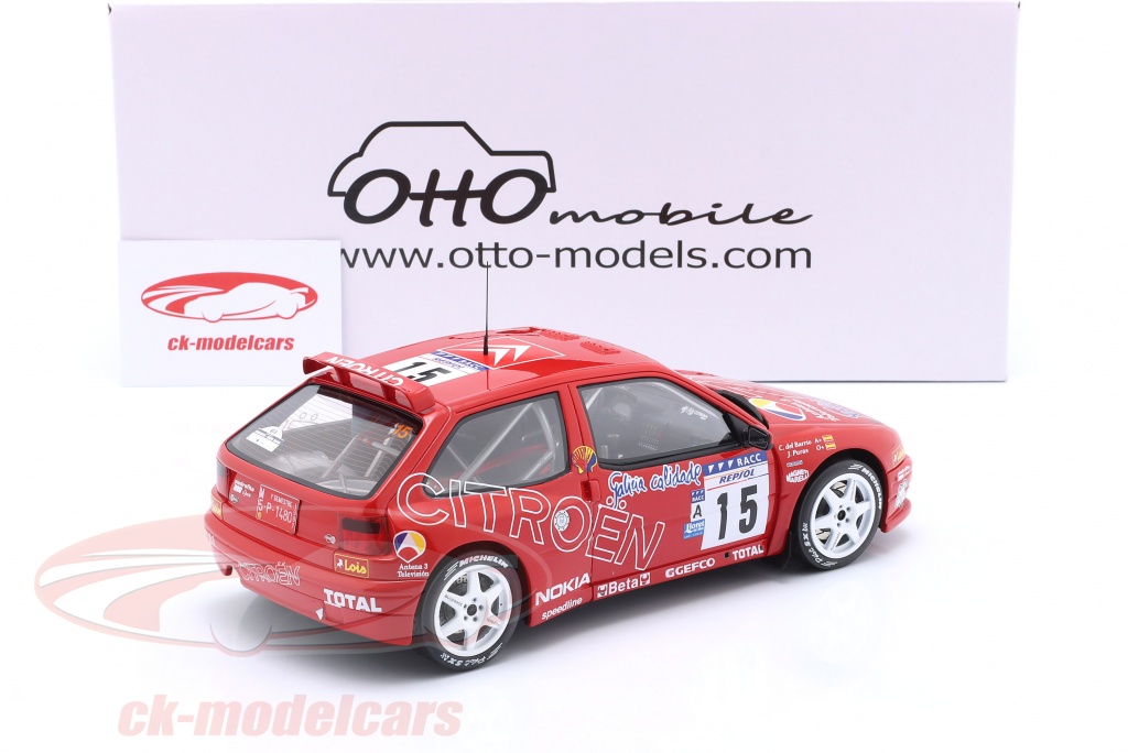 Ottomobile 1:18 Citroen ZX Kit Car #15 Rallye Catalunya 1997 Puras, del ...