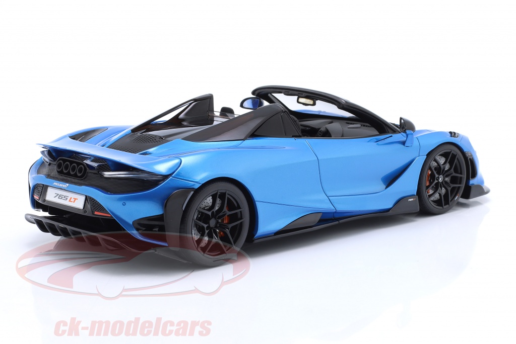 GT-SPIRIT 1:18 McLaren 765 LT Spider year 2021 blue GT886 model car ...