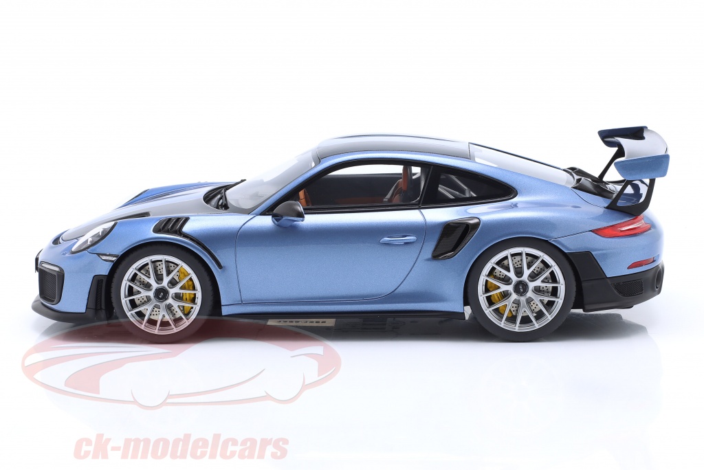 GT-SPIRIT 1:18 Porsche 911 (991 II) GT2 RS year 2021 gemini blue GT429 ...