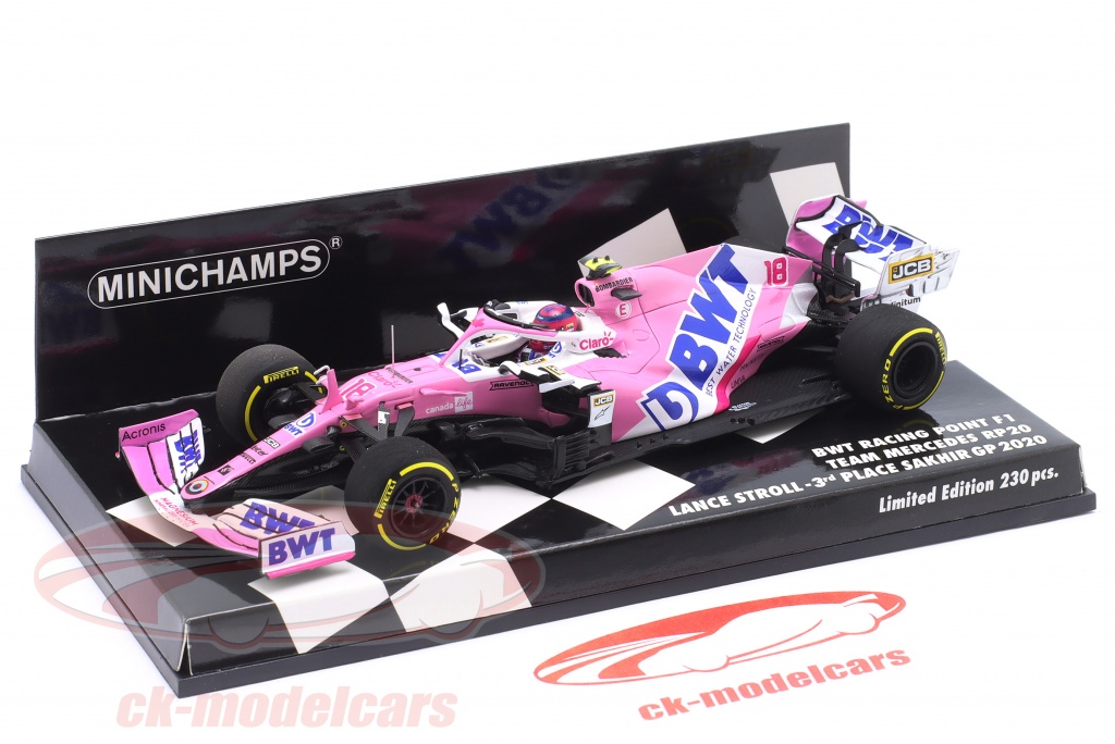 Minichamps 1:43 Lance Stroll Racing Point RP20 #18 3rd Sakhir GP ...