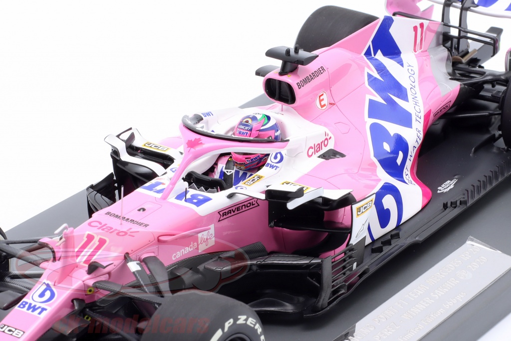 Minichamps 1:18 S. Perez Racing Point RP20 #11 Winner Sakhir GP formula ...