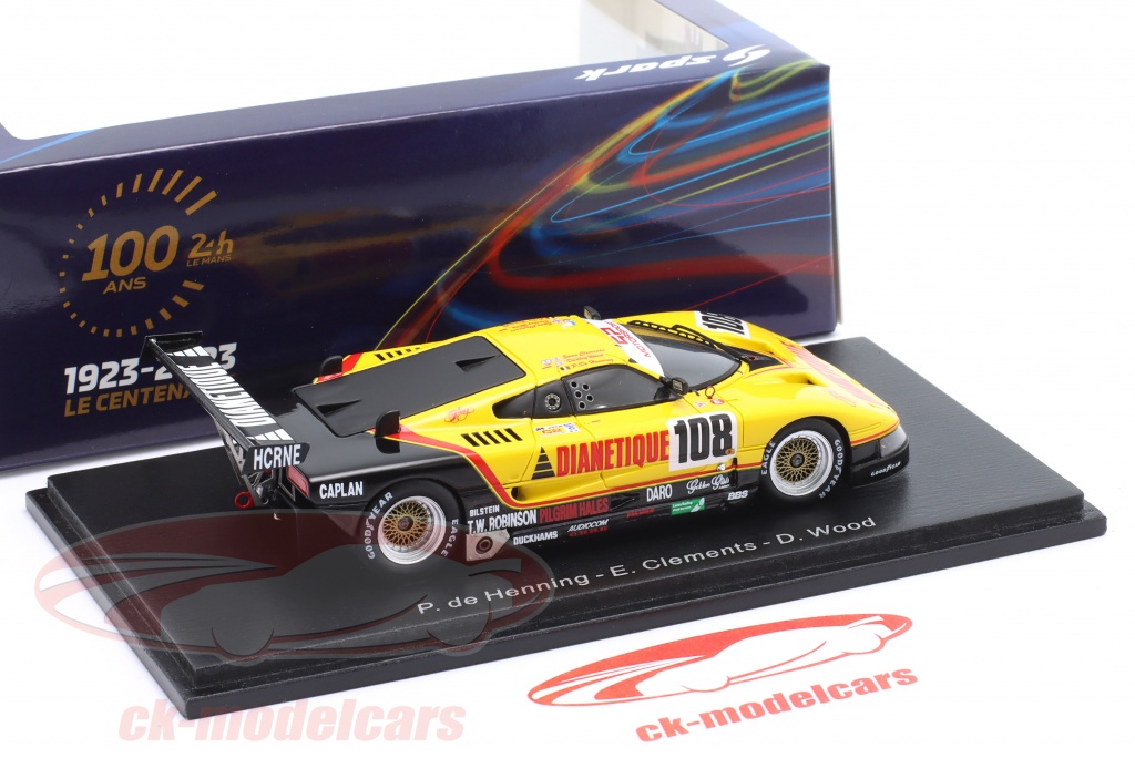 Spark 1:43 Spice SE87C #108 24h LeMans 1989 Roy Baker Racing S6802 ...