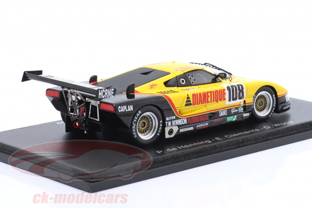Spark 1:43 Spice SE87C #108 24h LeMans 1989 Roy Baker Racing S6802 ...
