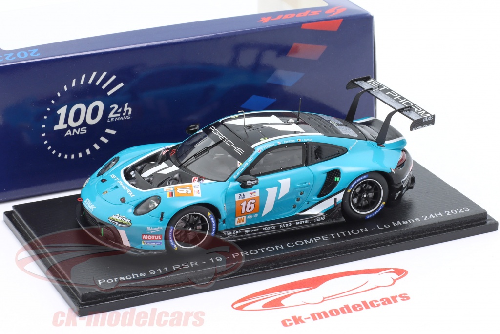 Spark 1:43 Porsche 911 RSR-19 #16 24h LeMans 2023 Proton Competition S8758 model auto S8758 ...