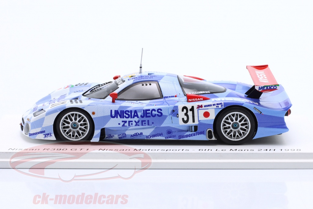 Spark 1:43 Nissan R390 GT1 #31 6th 24h LeMans 1998 Nissan Motorsports S3631 model car S3631 ...