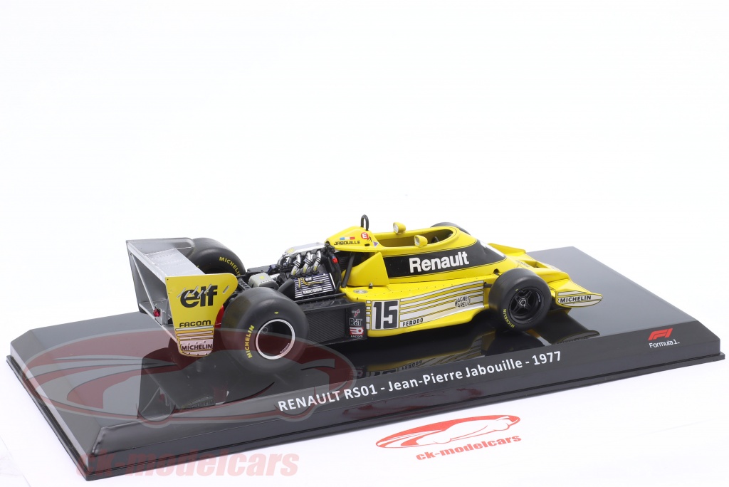 Altaya 1:18 Jean-Pierre Jabouille Renault RS01 #15 fórmula 1 1977 1:24 ...