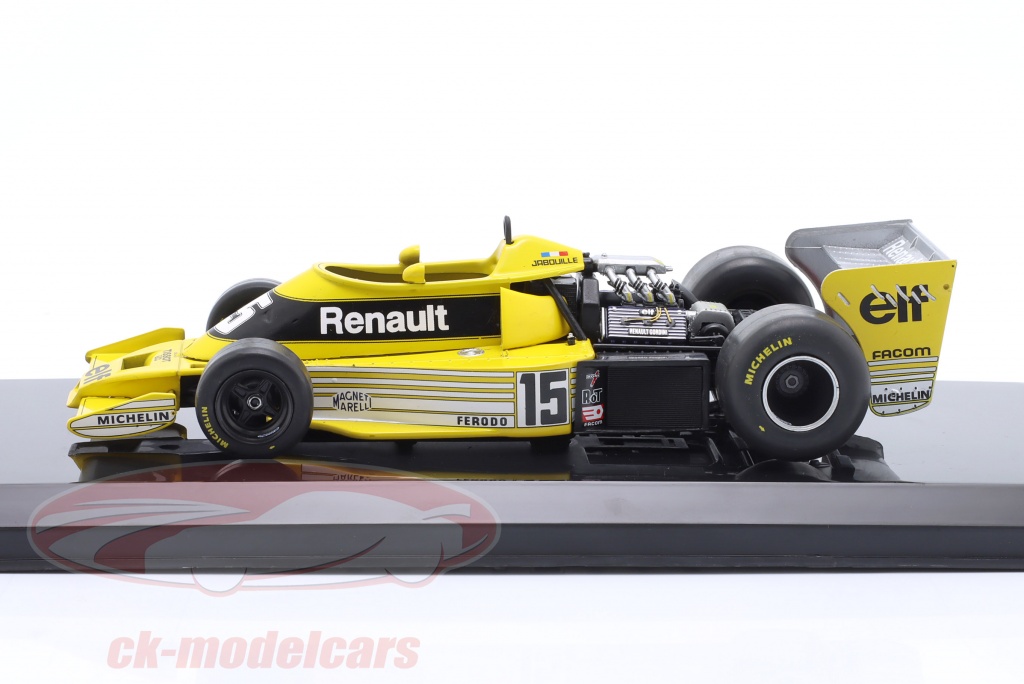 Altaya 1:18 Jean-Pierre Jabouille Renault RS01 #15 fórmula 1 1977 1:24 ...