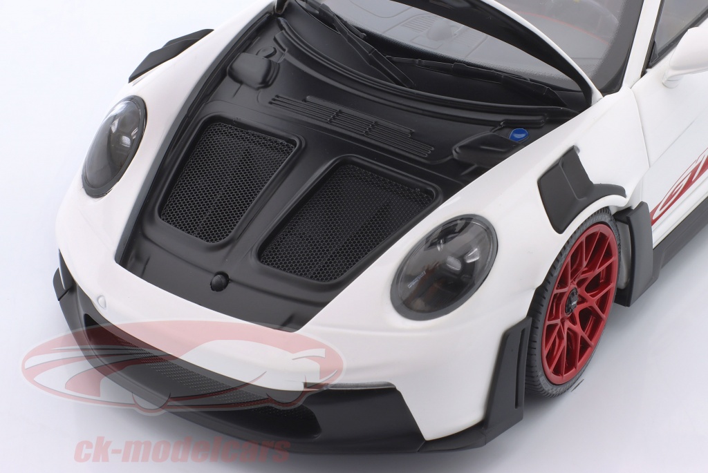 Minichamps 1:18 Porsche 911 (992) GT3 RS 建設年 2022 白 / 赤 リム 113062028 ...