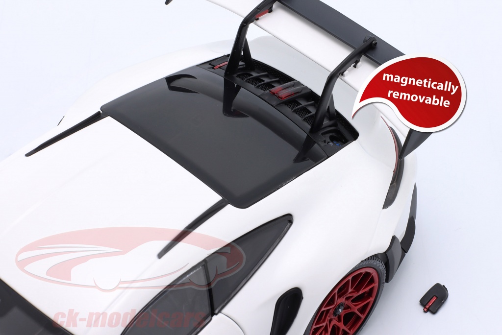 Minichamps 1:18 Porsche 911 (992) GT3 RS 建設年 2022 白 / 赤 リム 113062028 ...