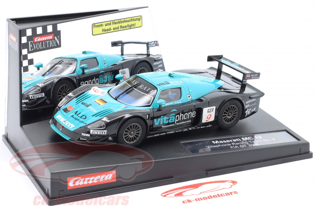Carrera 1:32 Maserati MC 12 SlotCar #9 FIA GT 2005 Vitaphone Racing ...