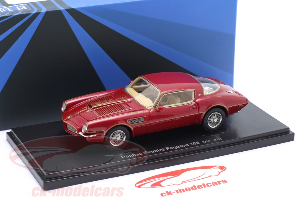 AutoCult 1:43 Pontiac Firebird Pegasus 365 建设年份 1970 深红 金属的 60109 模型 汽车 ...