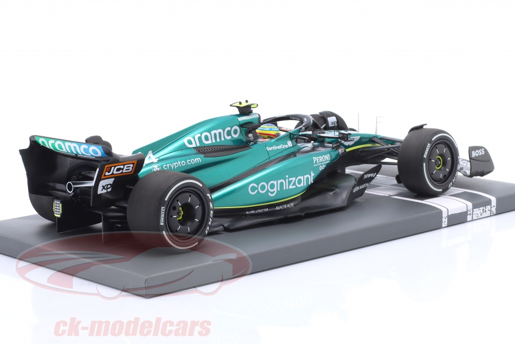 Minichamps 1:18 F. Alonso Aston Martin AMR23 #14 3rd Bahrain GP Formula ...