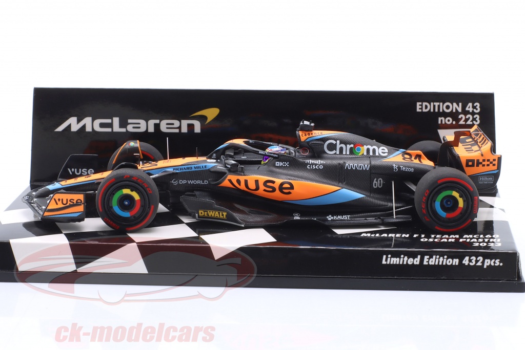 Minichamps 1:43 Oscar Piastri McLaren MCL60 #81 Formula 1 2023 537234381 model car 537234381 ...
