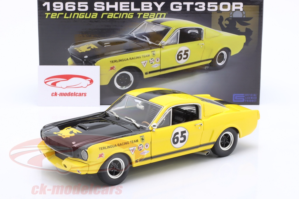 GMP 1:18 Shelby GT350R #65 Terlingua Tribute 1965 yellow / black A1801869 model car A1801869