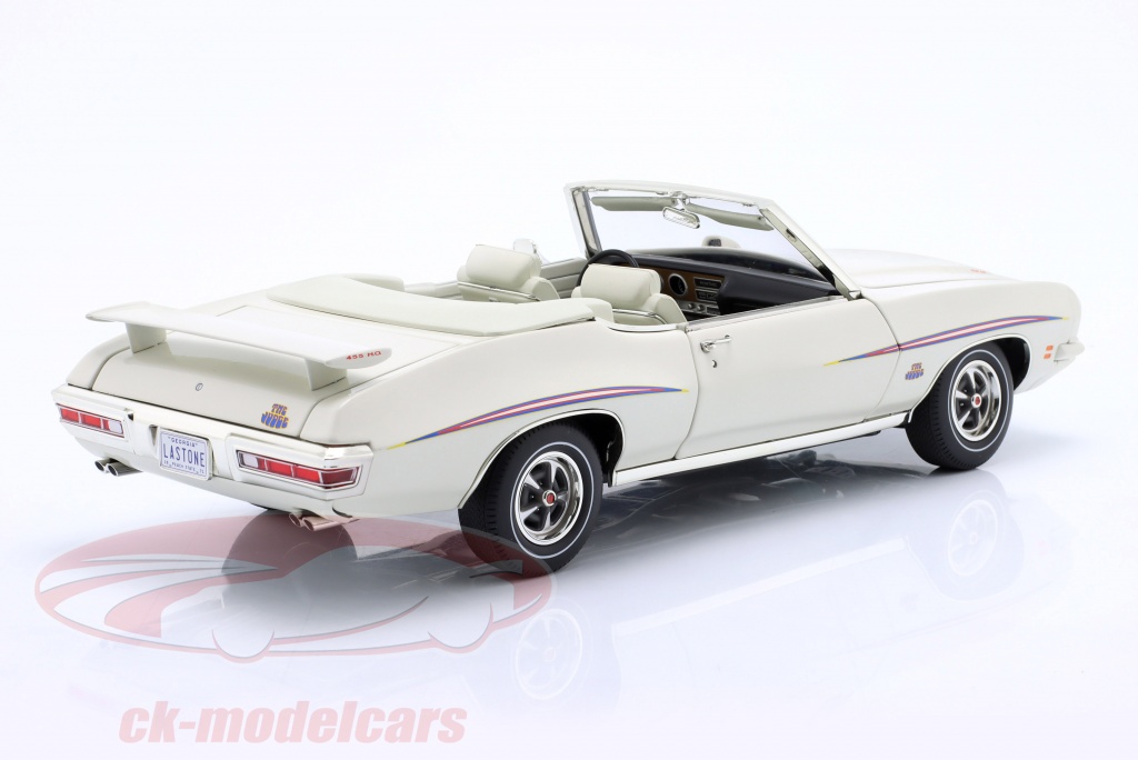 GMP 1:18 Pontiac GTO Judge Convertible year 1971 white A1801220 model ...