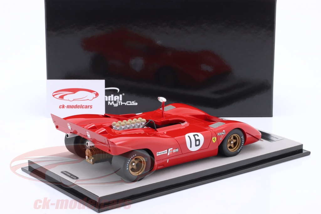 Tecnomodel 1:18 Ferrari 612P #16 第三名 Can-Am Watkins Glen 1969 Chris ...
