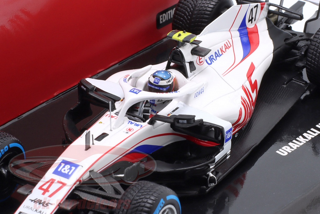 Minichamps 1:43 Mick Schumacher Haas VF-21 #47 Belgian GP Formula 1 2021 417211347 model car ...
