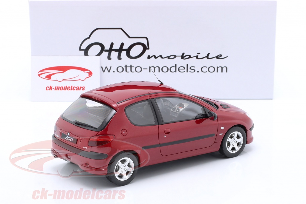 Ottomobile 1:18 Peugeot 206 S16 建设年份 1999 红色的 OT1039 模型 汽车 OT1039 9580010213627