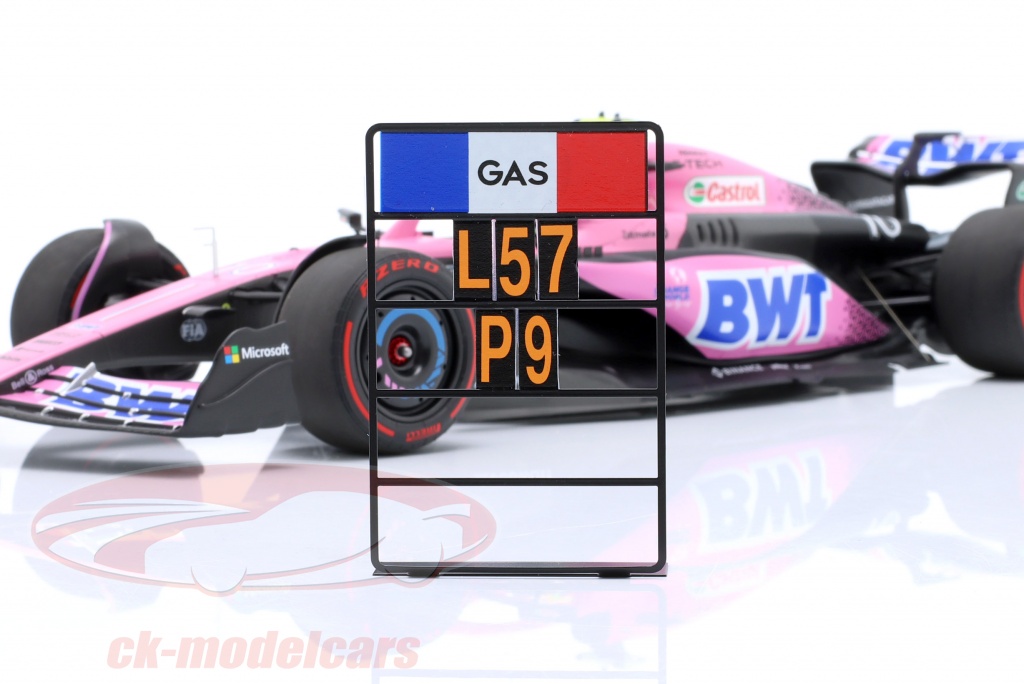 Minichamps 1:18 Pierre Gasly Alpine A523 #10 9e Bahrain GP formule 1 ...