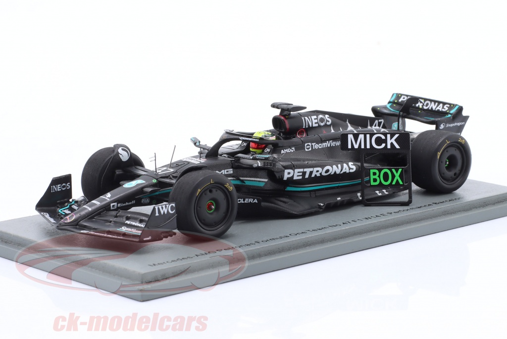 Spark 1:43 Mick Schumacher Mercedes-AMG F1 W14 #47 Tire test Spain GP ...