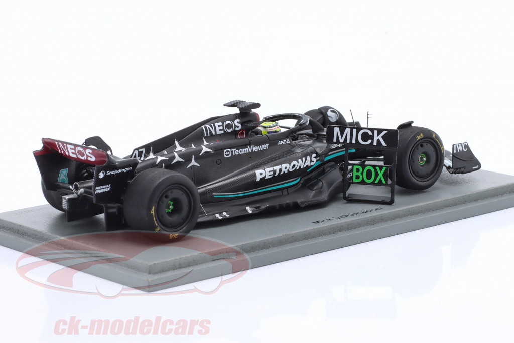 Spark 1:43 Mick Schumacher Mercedes-AMG F1 W14 #47 Tire test Spain GP ...