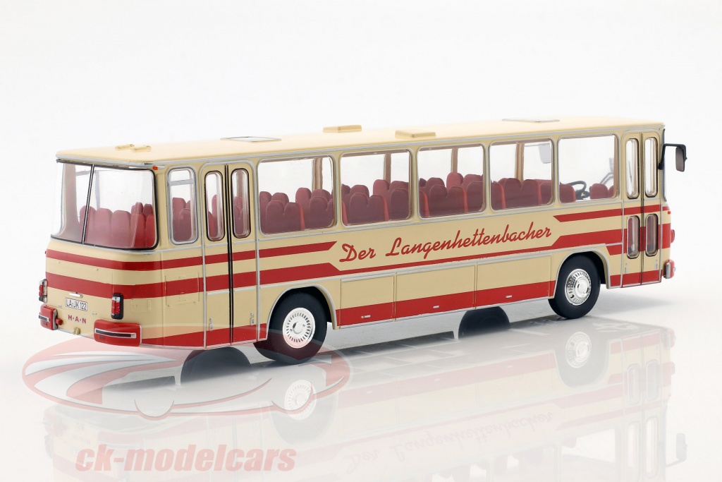 Altaya 1:43 MAN 535 HO bus Année de construction 1962-1969 rouge ...