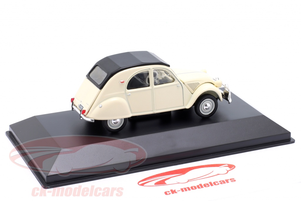 Altaya 1:43 Citroen 2CV year 1960 white / black magARG87 model car magARG87