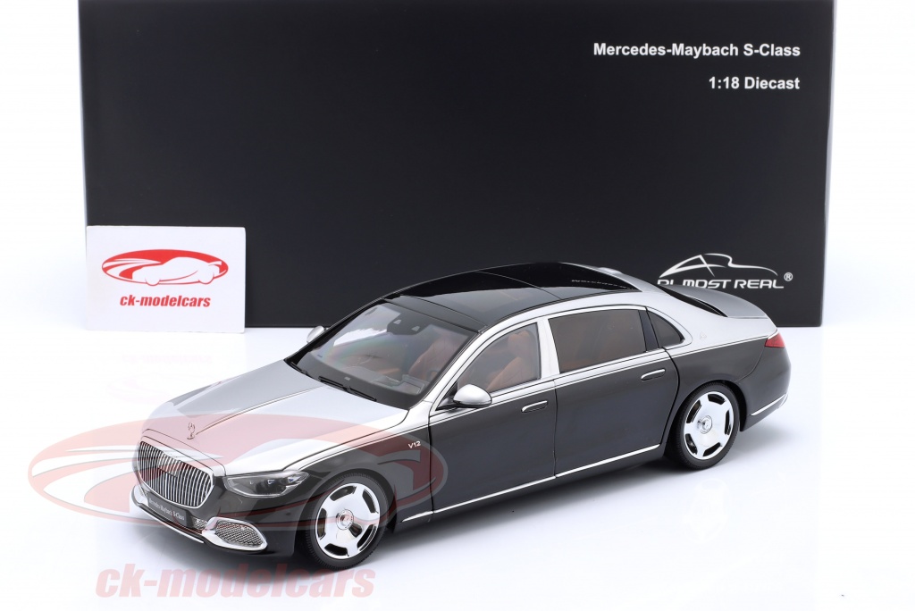 Almost Real 1:18 Mercedes-Benz Maybach S级 (Z223) 2021 银 / 黑色的 ALM820120 ...