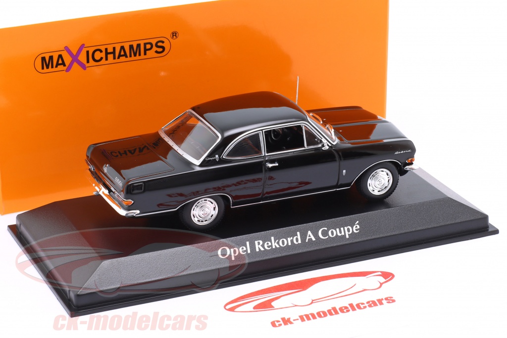 Minichamps 1:43 Opel Rekord A Coupe year 1962 black 940041021 model car ...