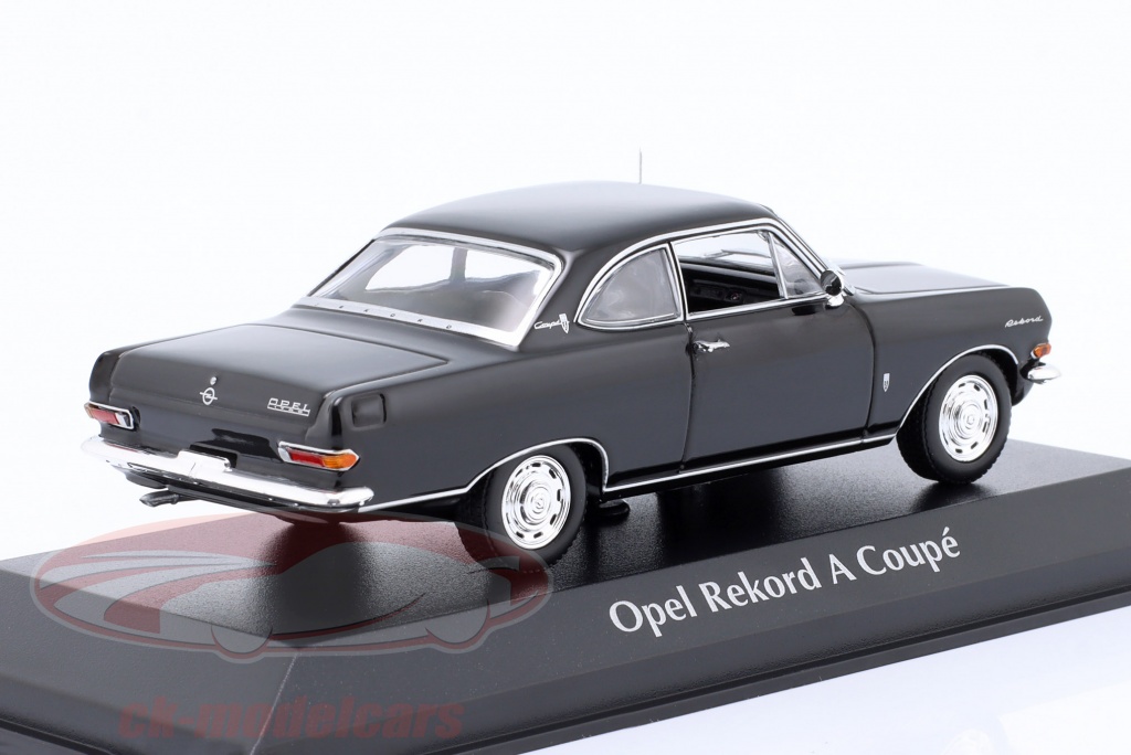 Minichamps 1:43 Opel Rekord A Coupe year 1962 black 940041021 model car ...