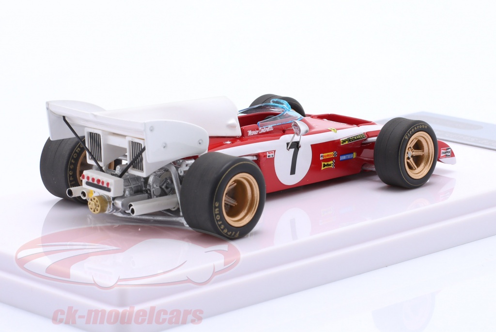 Tecnomodel 1:43 Mario Andretti Ferrari 312B2 #7 第四名 南非 GP 公式 1 1972 ...