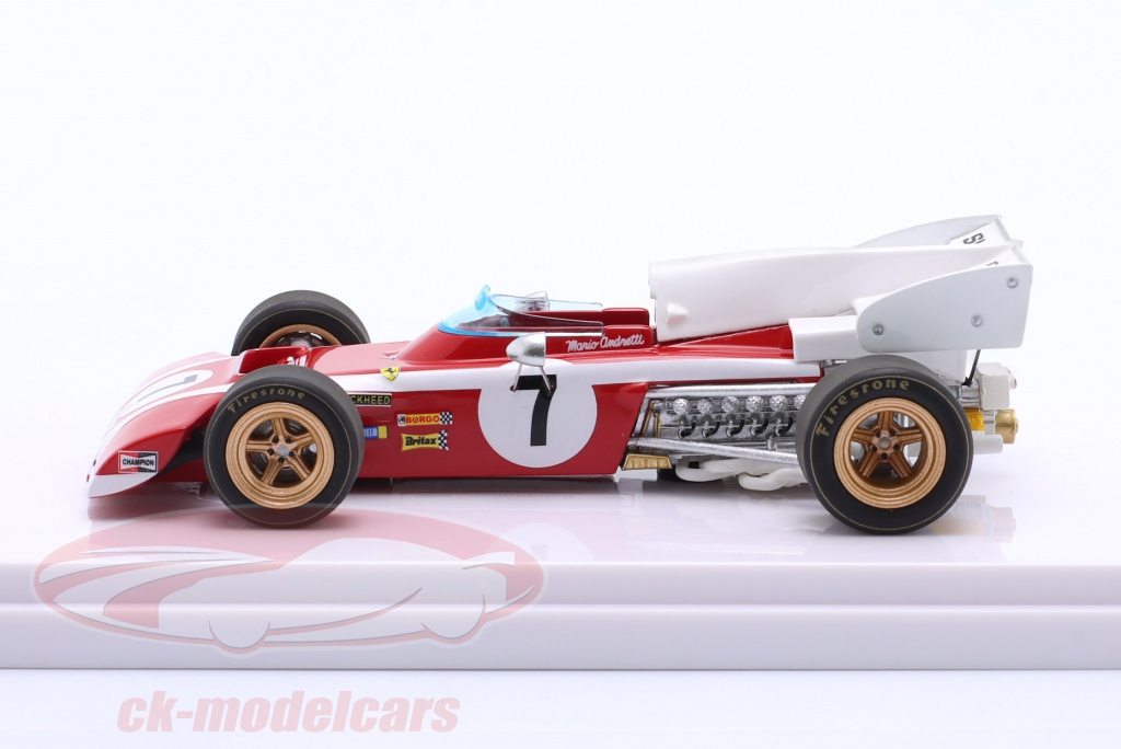 Tecnomodel 1:43 Mario Andretti Ferrari 312B2 #7 第四名 南非 GP 公式 1 1972 ...