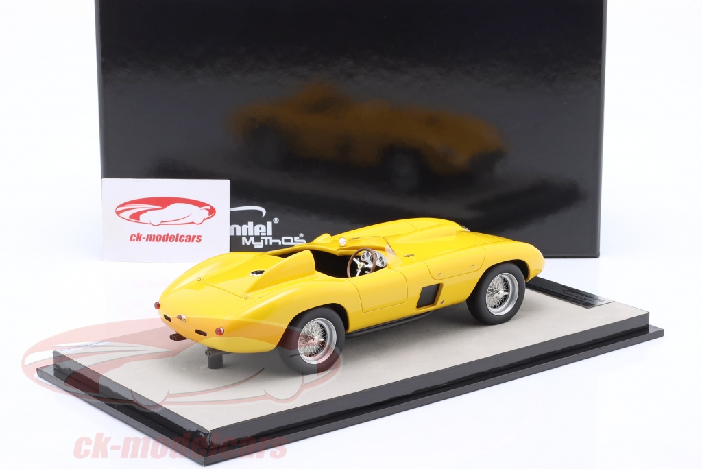Tecnomodel 1:18 Ferrari 410S Press version year 1956 Modena yellow TM18 ...