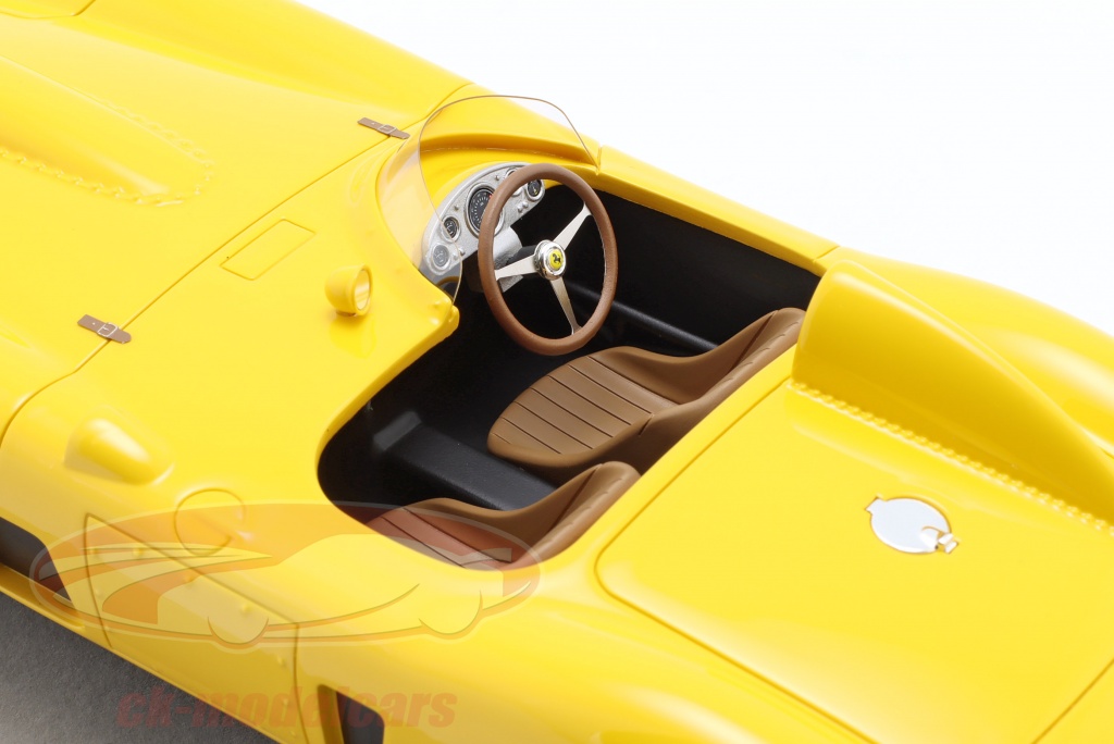 Tecnomodel 1:18 Ferrari 410S Press version year 1956 Modena yellow TM18 ...