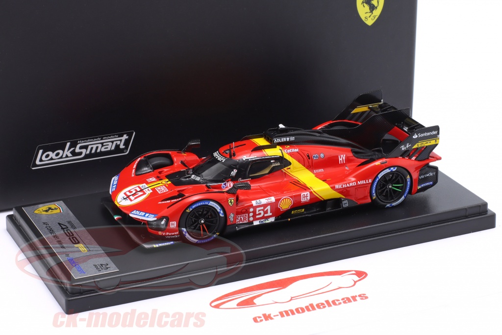 LookSmart 1:43 Ferrari 499P #51 Winner 24h LeMans 2023 Nasr, Mathieu ...