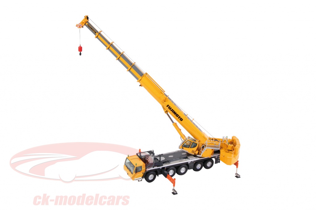 NZG 1:50 Liebherr LTM1250-5.1 Mobilkran Fujimoto gelb / schwarz 959/18 ...
