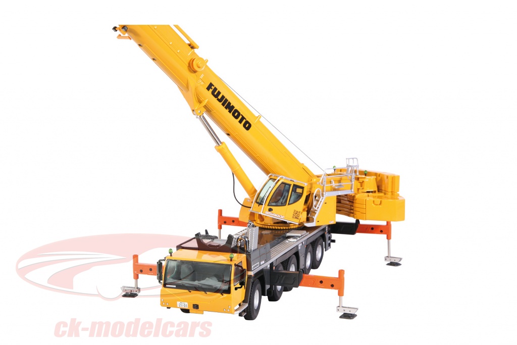 NZG 1:50 Liebherr LTM1250-5.1 Mobilkran Fujimoto gelb / schwarz 959/18 ...