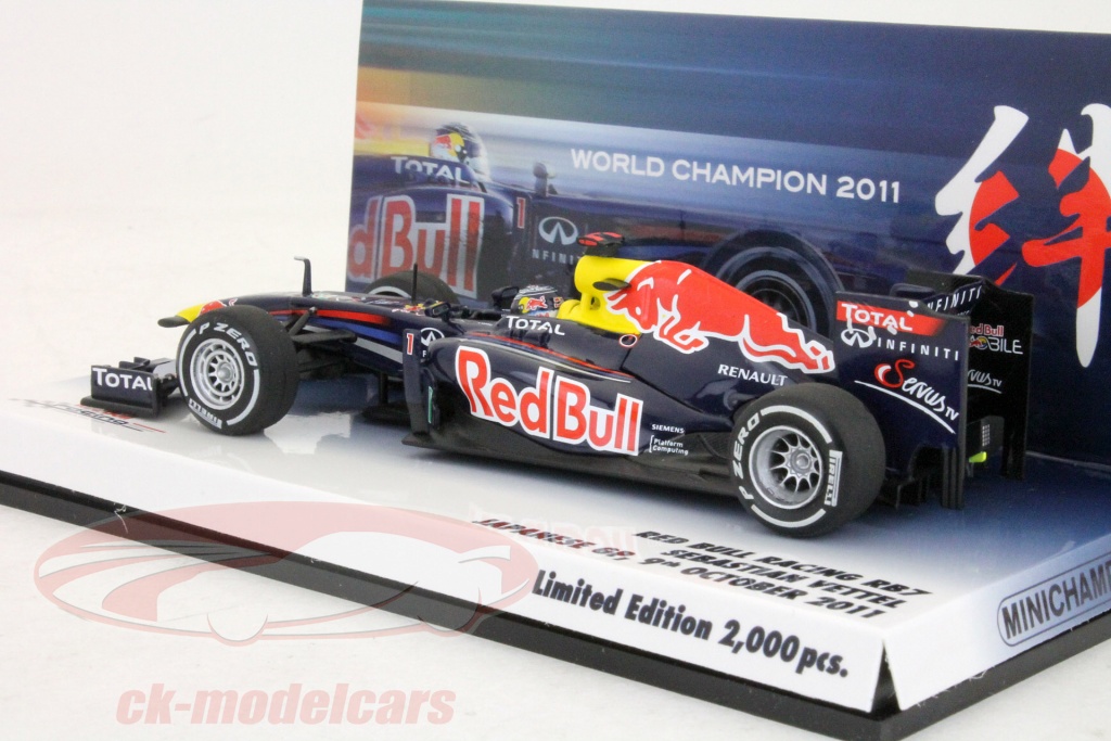 Minichamps 1:43 S. Vettel Red Bull RB7 Formula 1 2011 GP de Japón ...