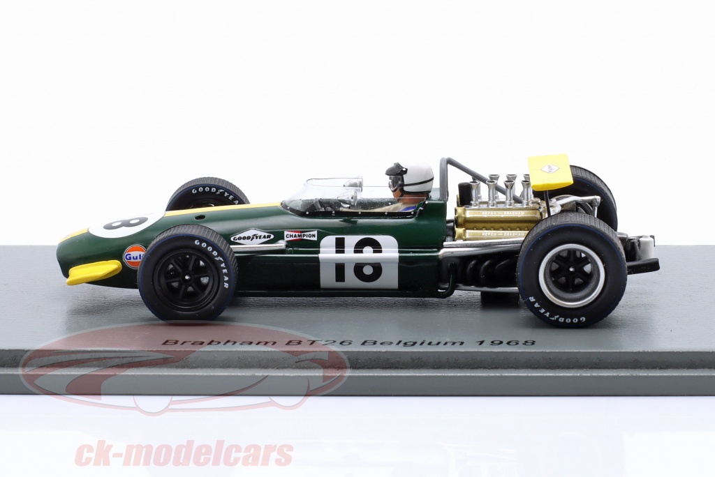 Spark 1:43 Jack Brabham Brabham BT26 #18 Bélgica GP fórmula 1 1968 S8311 modelo coche S8311 ...